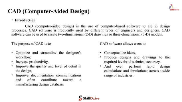 Introduction to Design Cycle, CAD, Solid Works.pptx