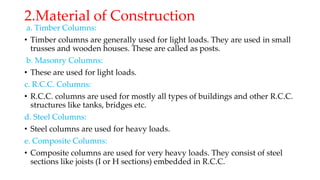 Introduction to design of rcc column | PPTX
