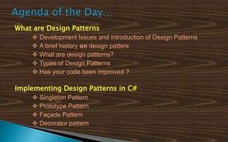 Introduction to Design Patterns | PPTX | Programming Languages | Computing