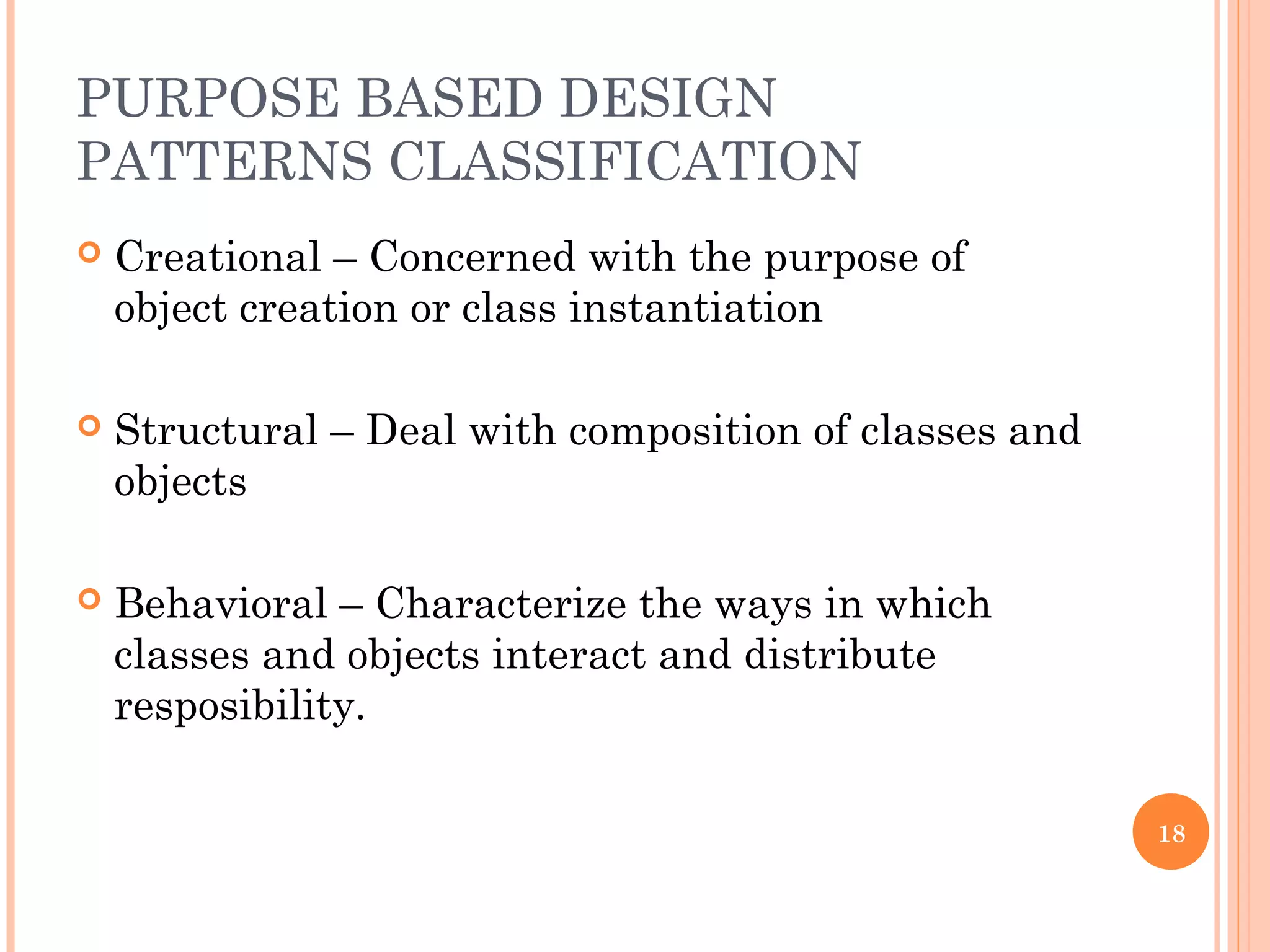 Introduction to design patterns | PPT