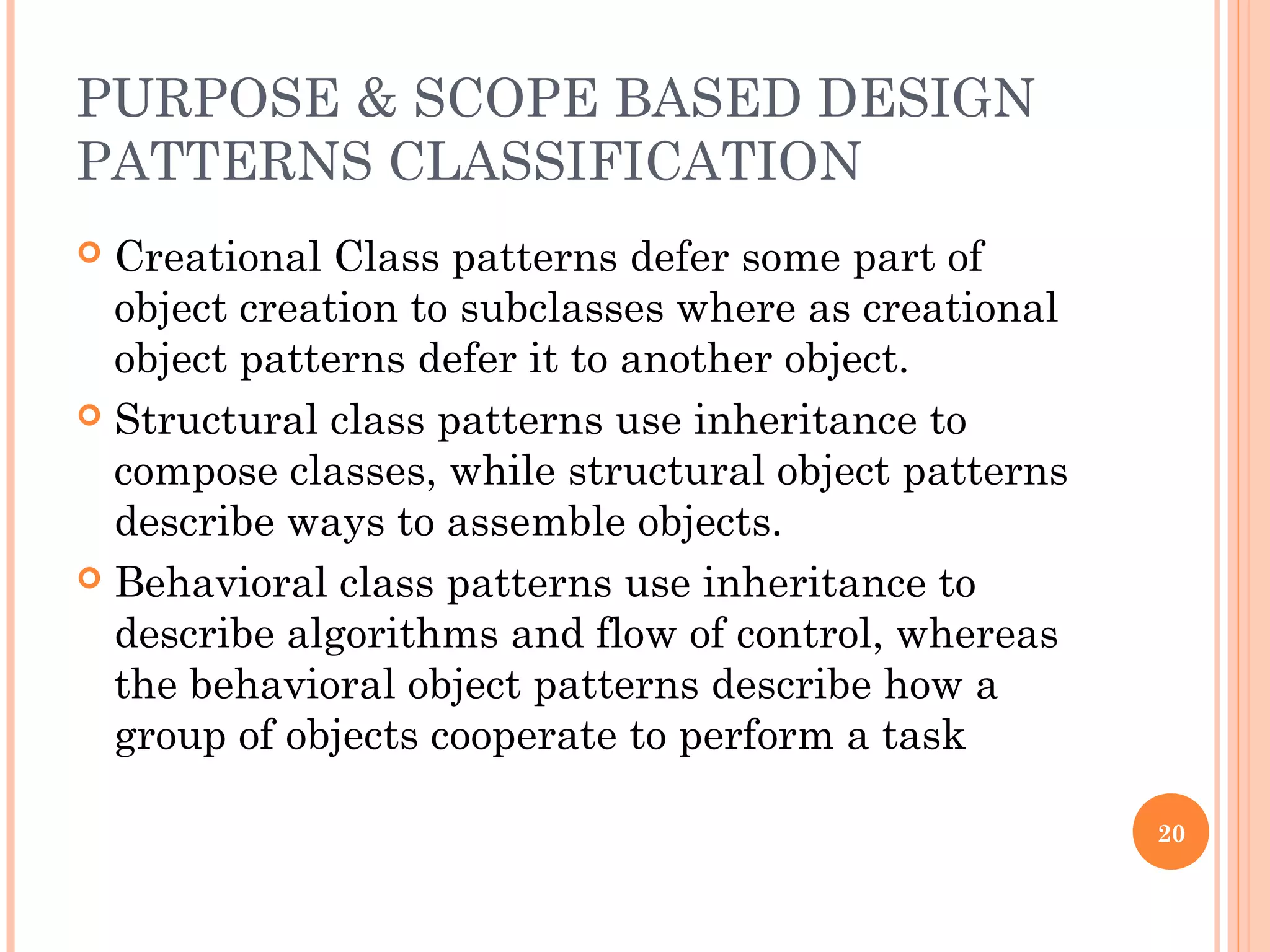 Introduction to design patterns | PPT