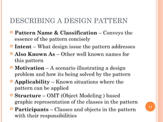 Introduction to design patterns | PPT