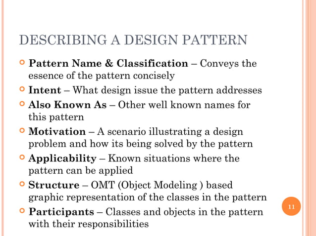 Introduction to design patterns | PPT