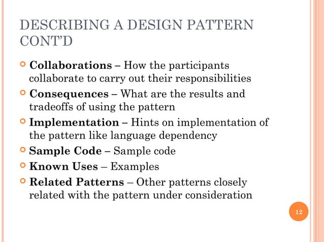 Introduction to design patterns | PPT