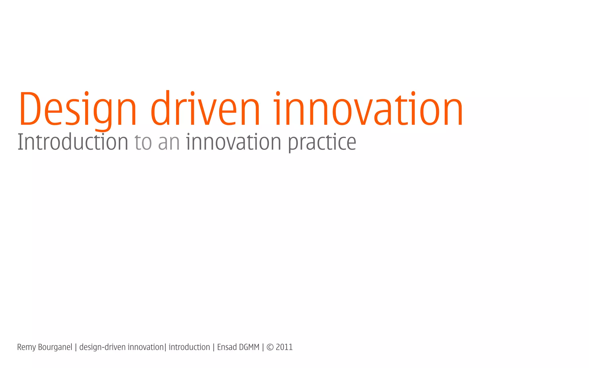 Introduction to design thinking | PPT