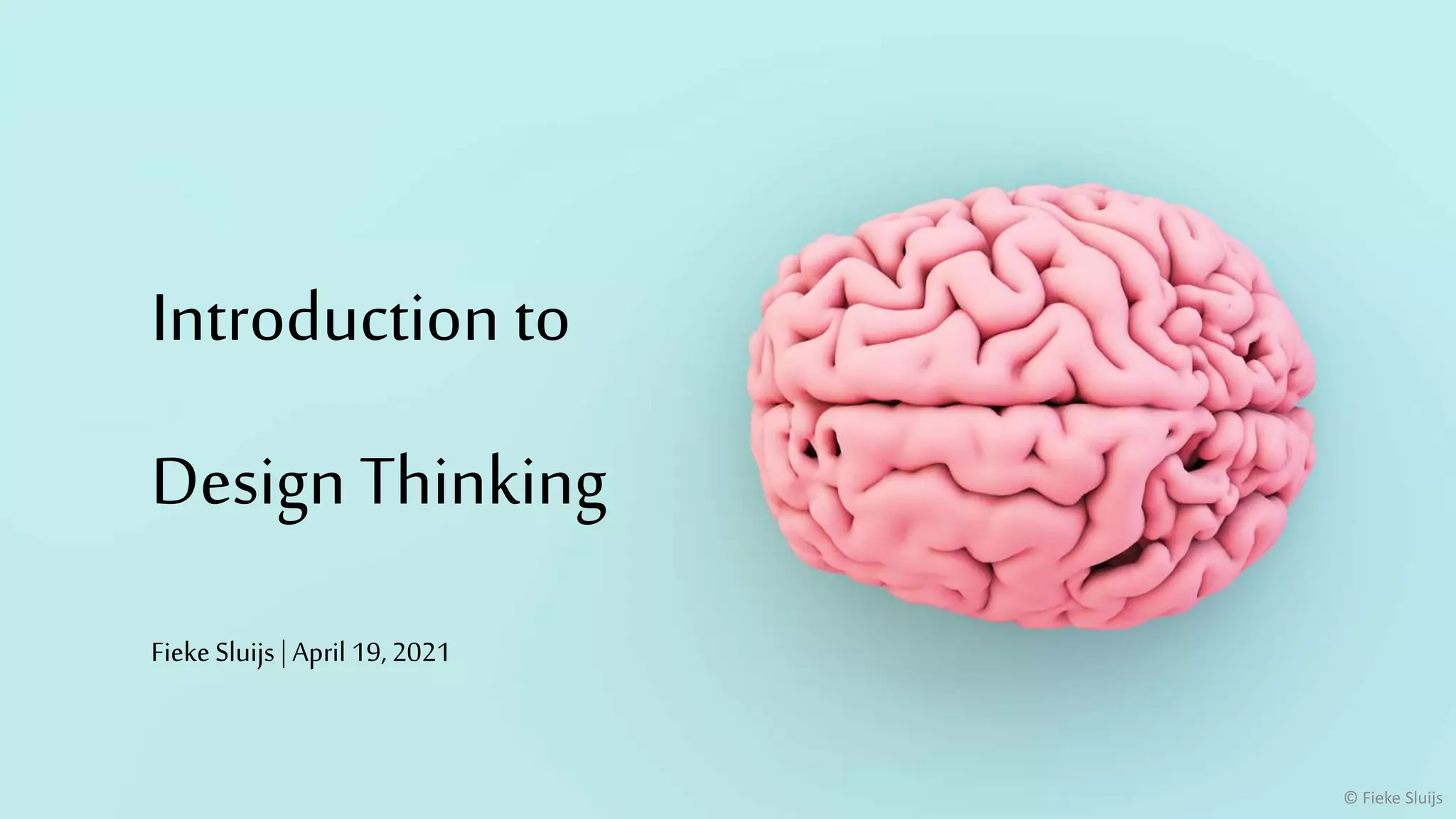 Introduction to design thinking | PPTX