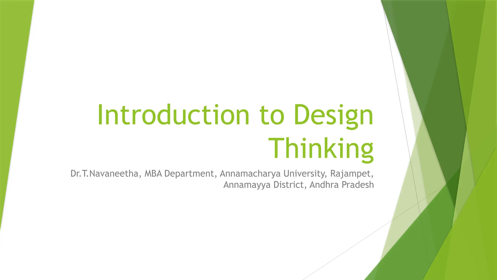 Introduction to Design thinking, benefits, history, stages of design ...