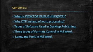 Introduction to desktop publishing | PPTX
