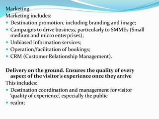 Introduction to destination management | PPTX