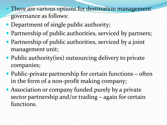 Introduction to destination management | PPTX