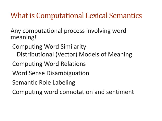 Introduction to development of lexical databases | PPT