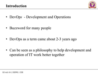Introduction to DevOps | PPT