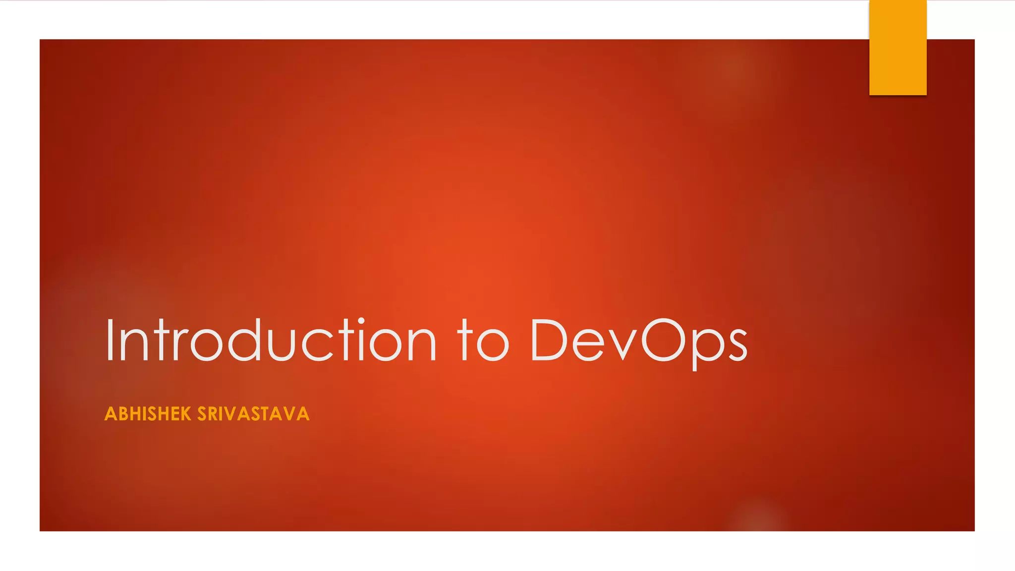 Introduction to DevOps | PPT