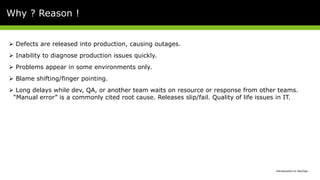 Introduction to DevOps | PPTX | Web Development | Internet