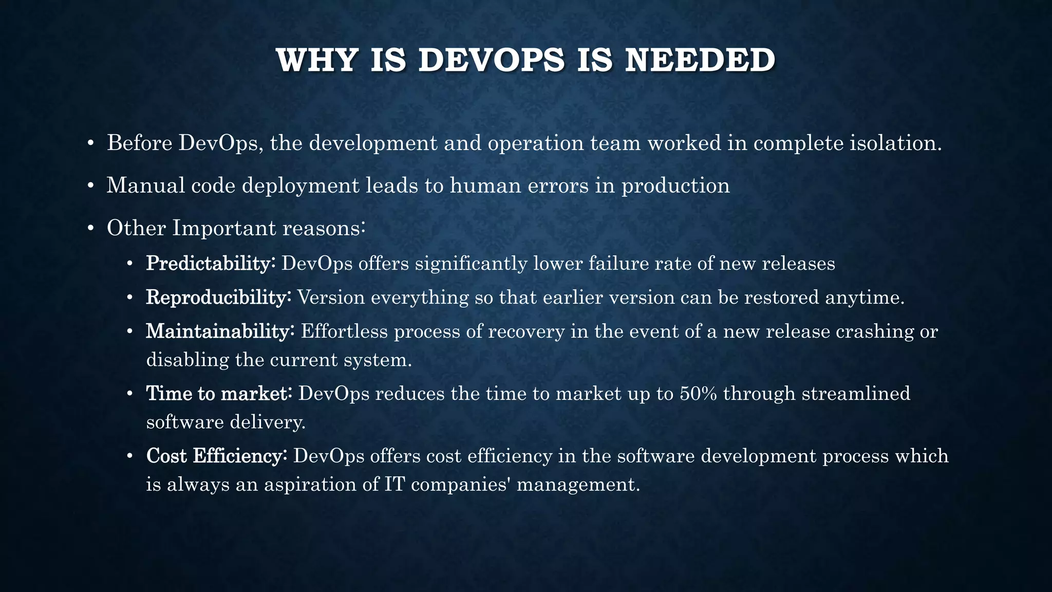 Introduction to devops | PPTX