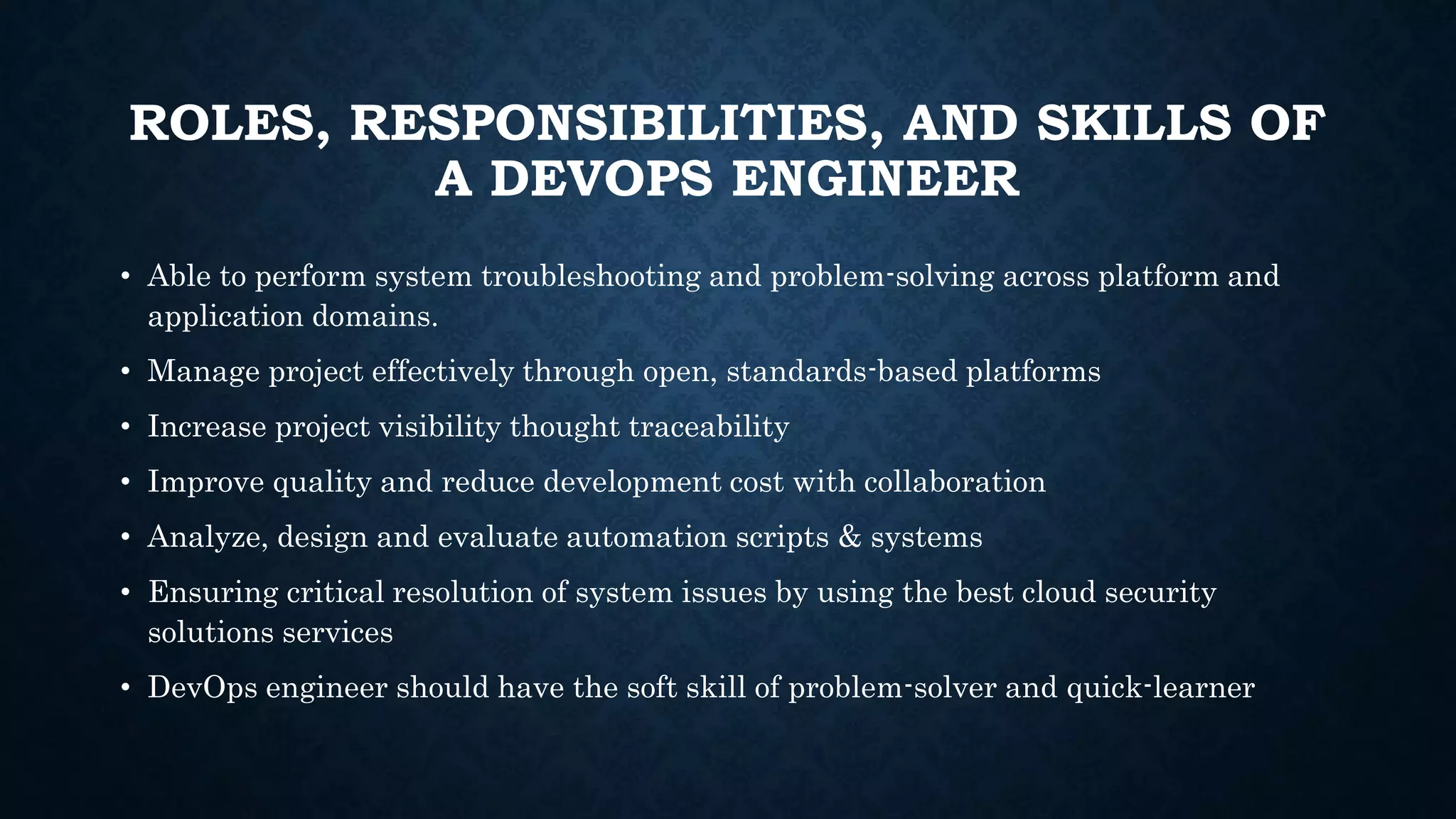 Introduction to devops | PPTX