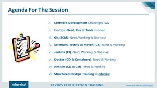 Introduction to DevOps Tools | DevOps Training | DevOps Tutorial for Beginners | Edureka | PDF