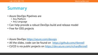 Introduction to DevOps with Azure DevOps Pipelines.pptx | Cloud Computing | Internet