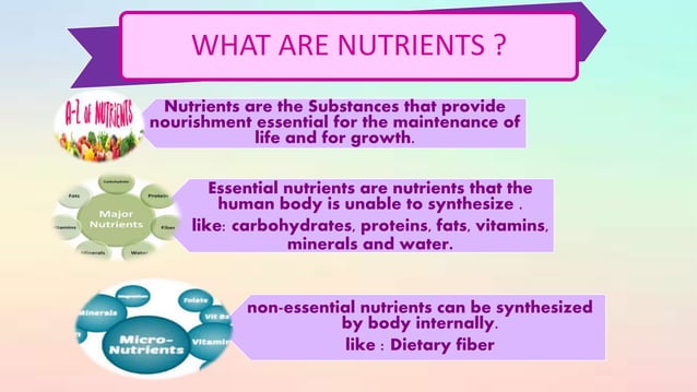 Introduction to diet and nutriton | PPT