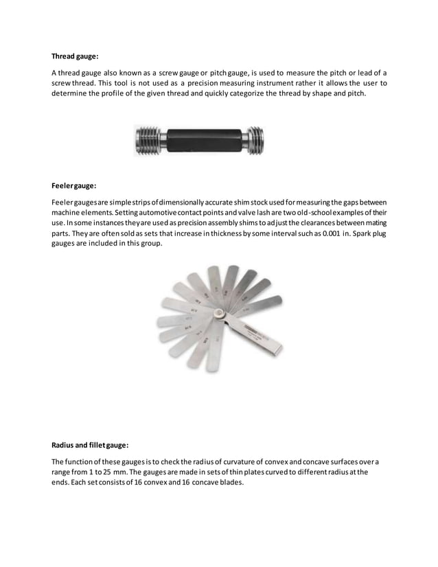 Introduction to different gauges | PDF