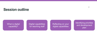 Introduction to digital capability - academic staff | PPTX