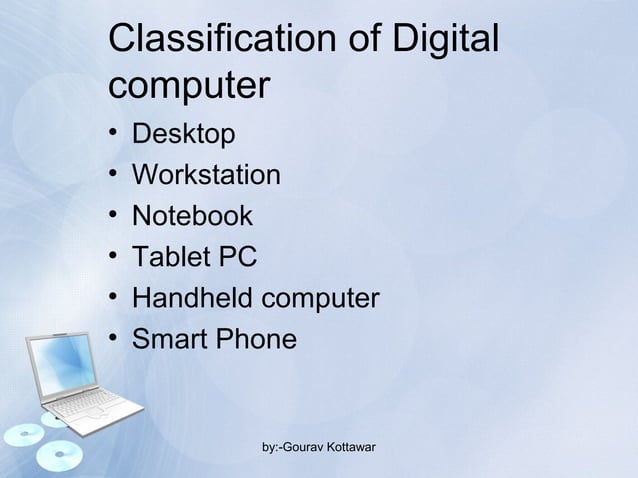Introduction to digital computer | PPT