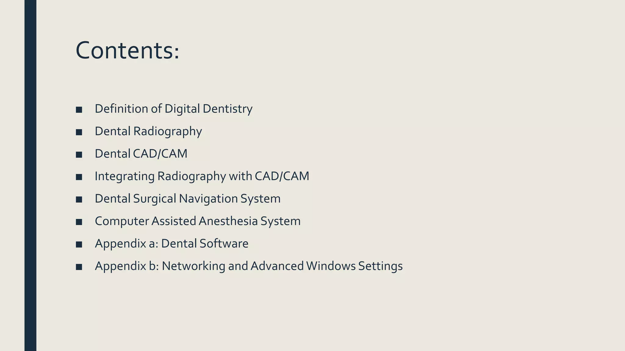 Introduction to Digital Dentistry | PPTX