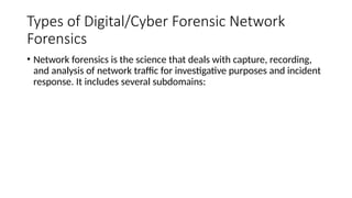 INTRODUCTION TO DIGITAL FORENSIC and Computer Foresnics.pptx ...