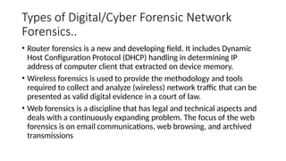 INTRODUCTION TO DIGITAL FORENSIC and Computer Foresnics.pptx | Databases | Computer Software and ...