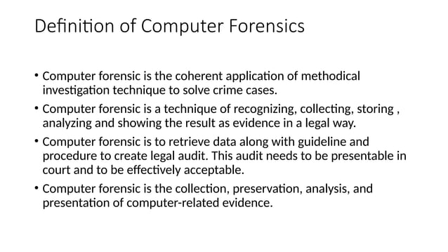 INTRODUCTION TO DIGITAL FORENSIC and Computer Foresnics.pptx