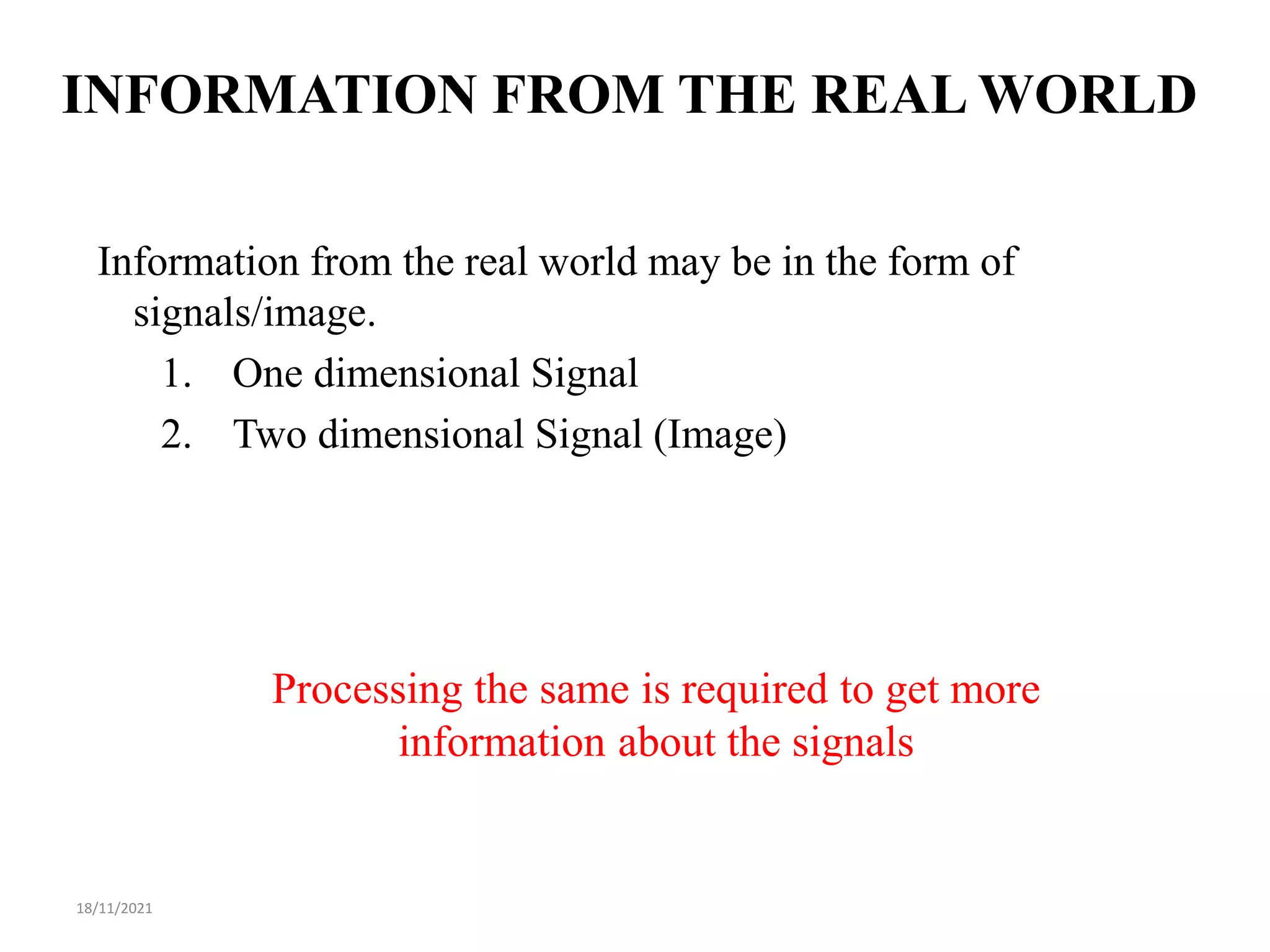 Introduction to Digital Image Processing | PPTX