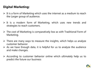 Introduction to Digital Marketing | PPTX