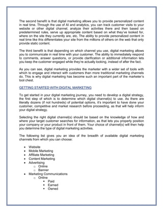 Introduction to Digital Marketing | PDF