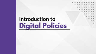 Introduction to Digital Policy (Global and African Context) | PPTX