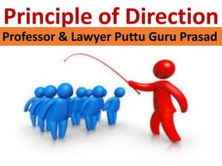 Principle Of Unity Of Direction In Management