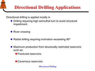 Introduction to directional drilling and its applications | PPT