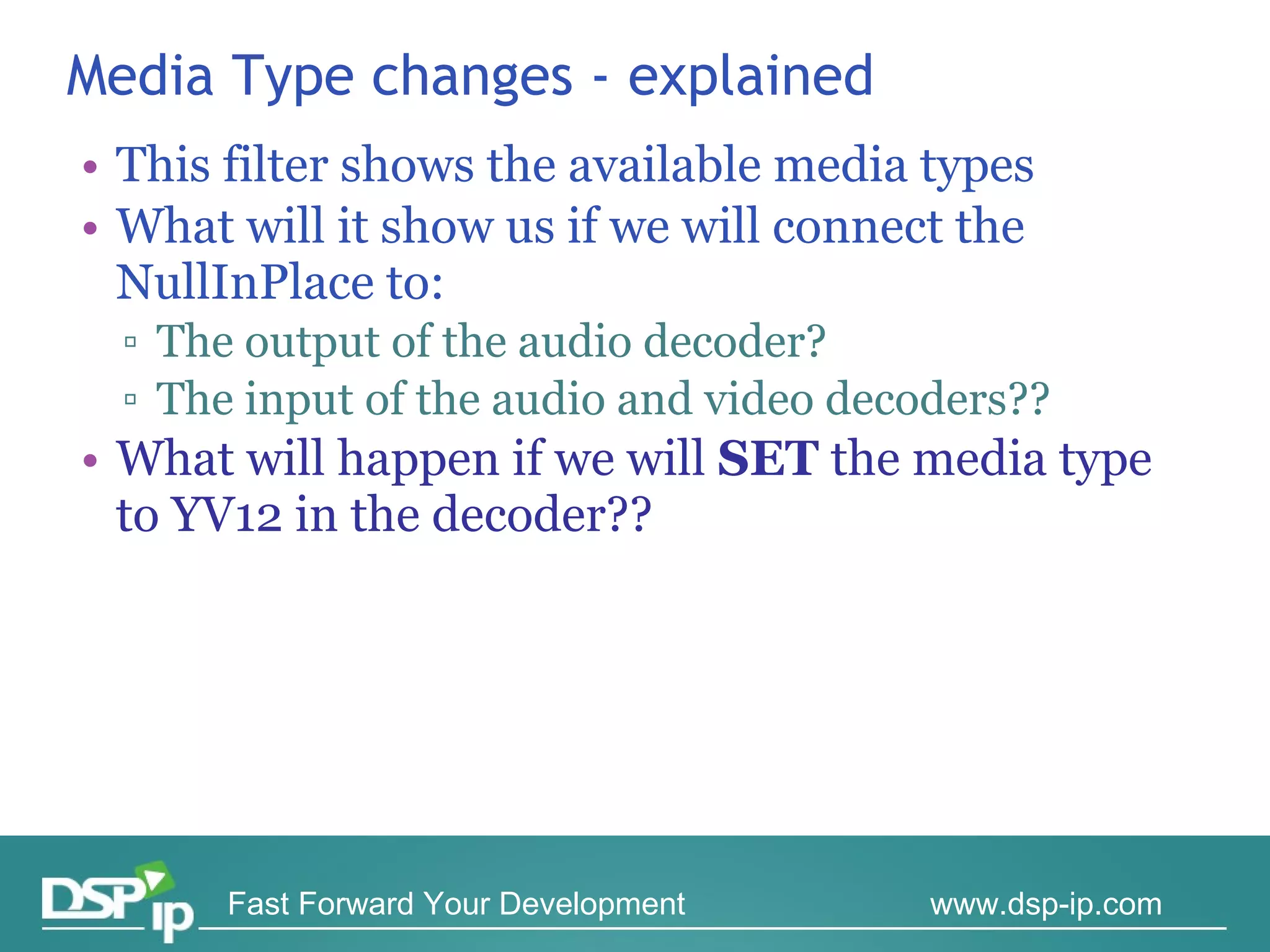 Introduction to directshow II | PPT | Video Software | Computer Software and Applications