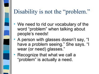 Introduction To Disabilities | PPT