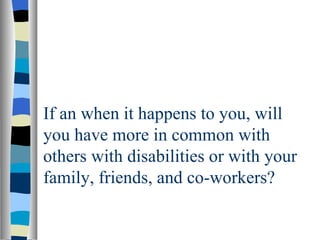 Introduction To Disabilities | PPT