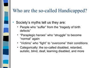 Introduction To Disabilities | PPT