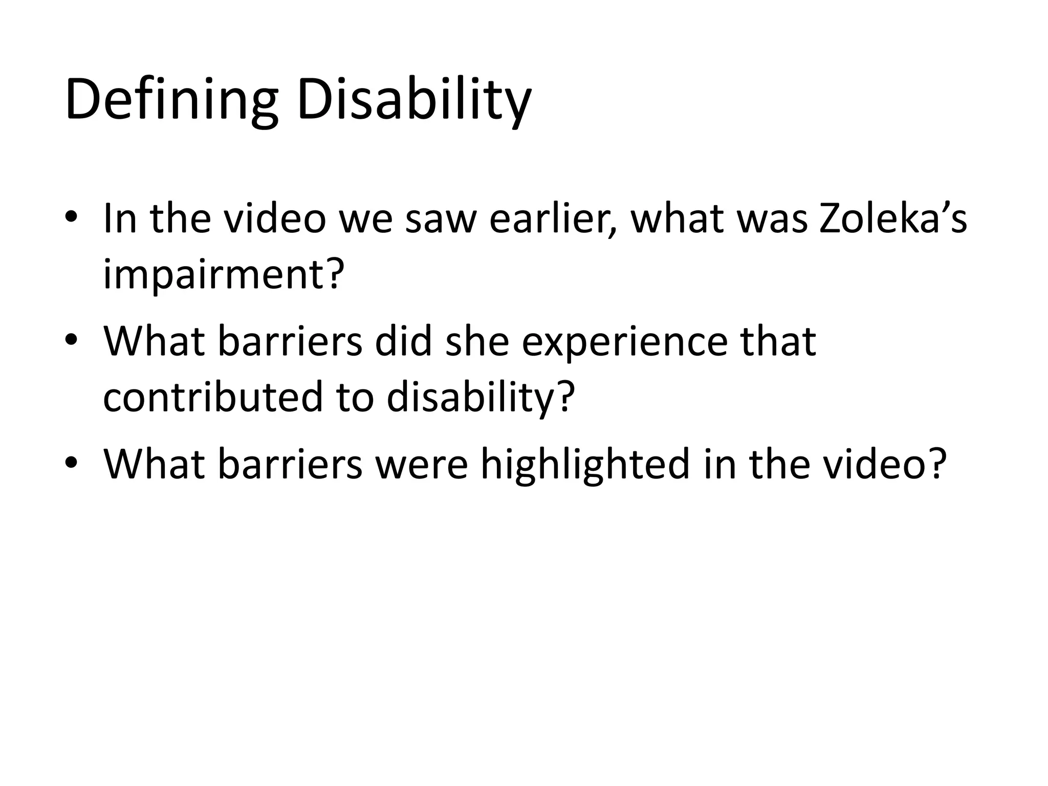 Introduction to disability | PPTX