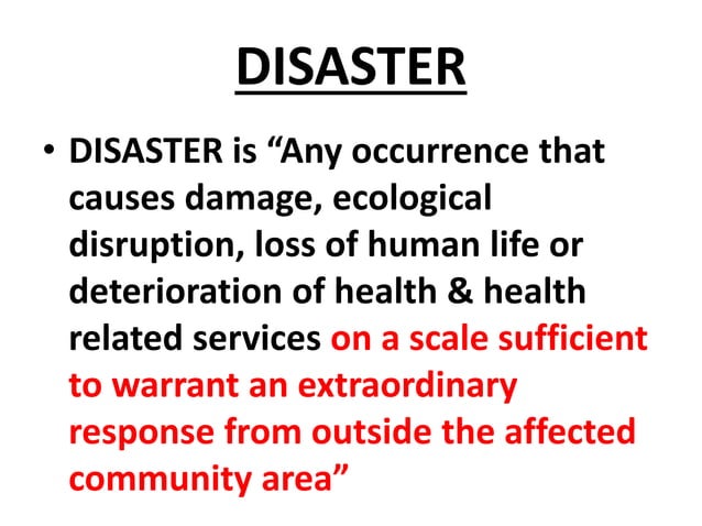 INTRODUCTION TO NATURAL DISASTER | PPTX