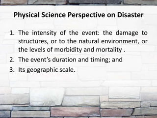 Introduction to disaster concepts | PPTX