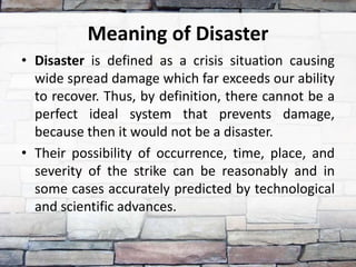 Introduction to disaster concepts | PPTX