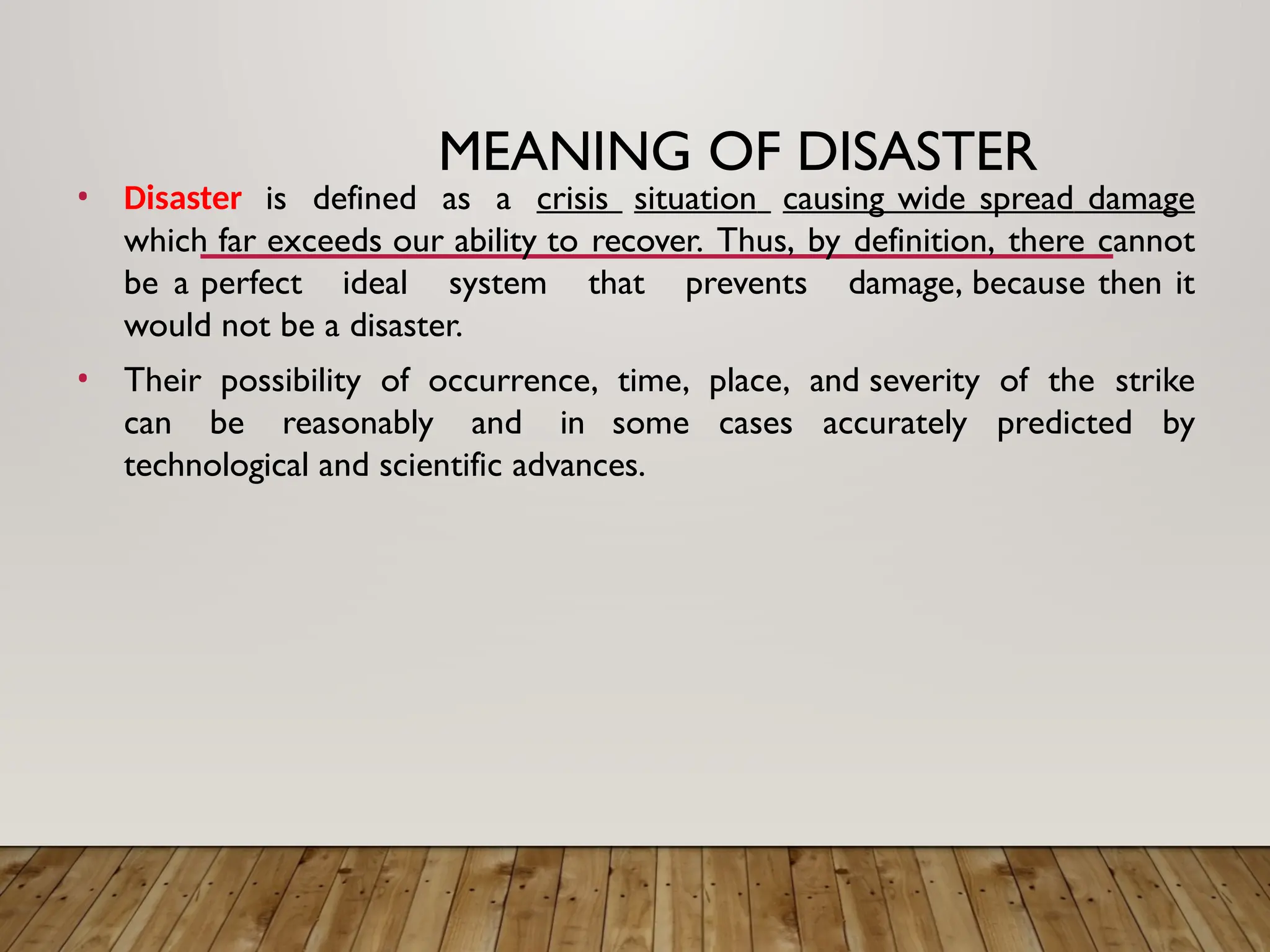 introduction to disaster concepts module | PPT
