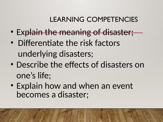 introduction to disaster concepts module | PPTX