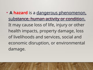 introduction to disaster concepts module | PPTX