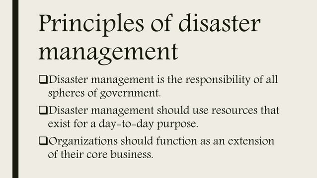 Introduction to disaster management | PPTX | Science