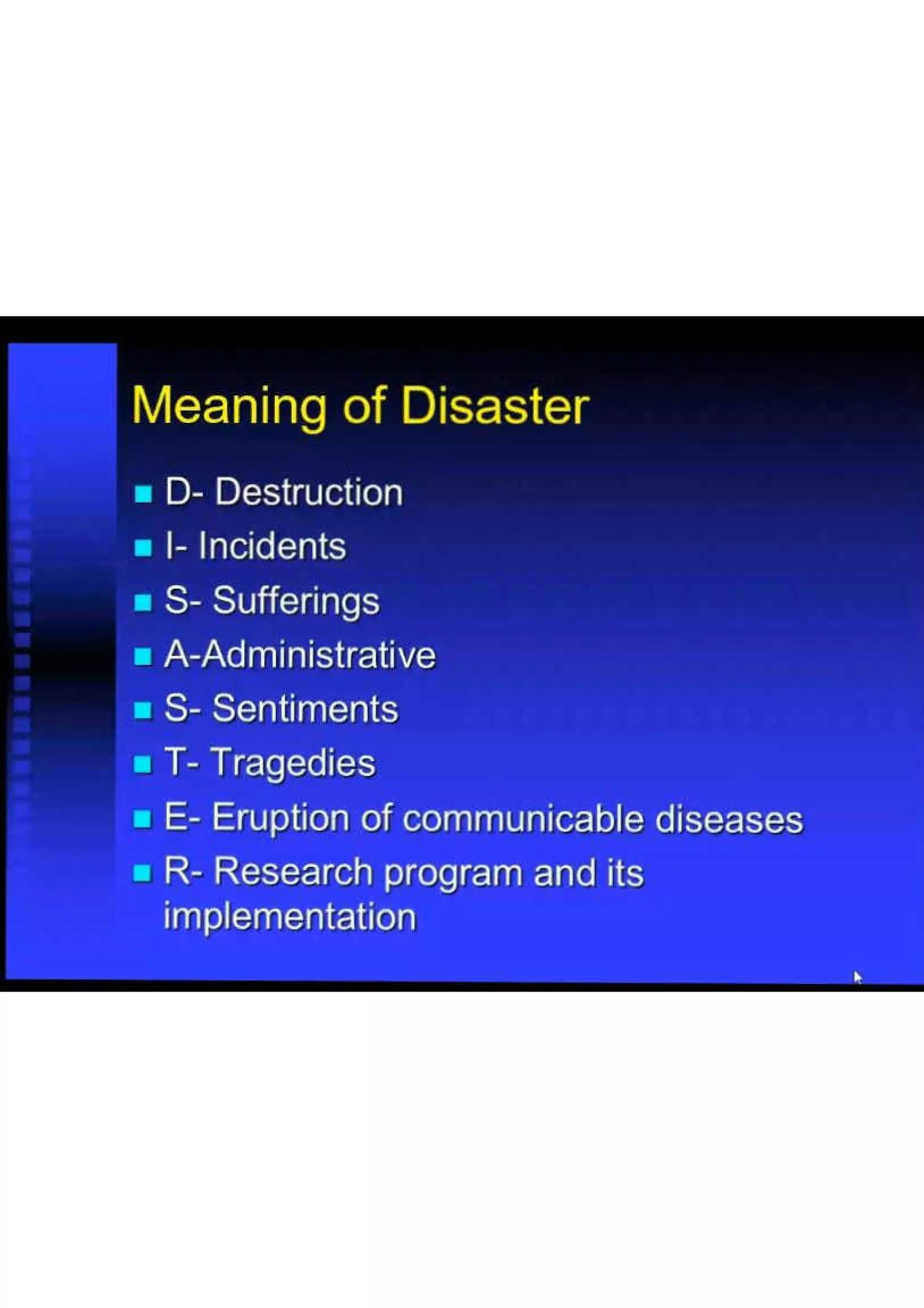 Introduction to disaster management, its phases and preparedness | PDF