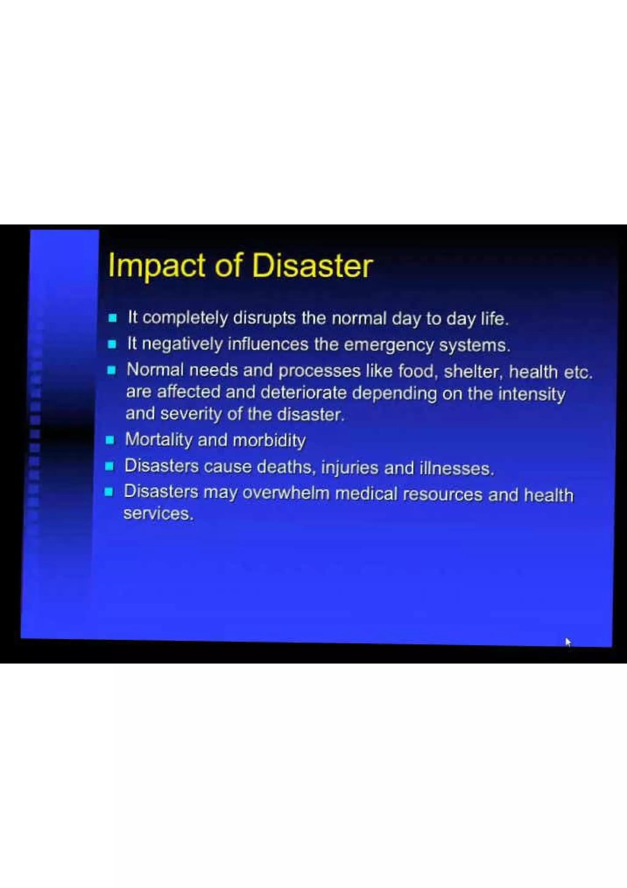 Introduction to disaster management, its phases and preparedness | PDF